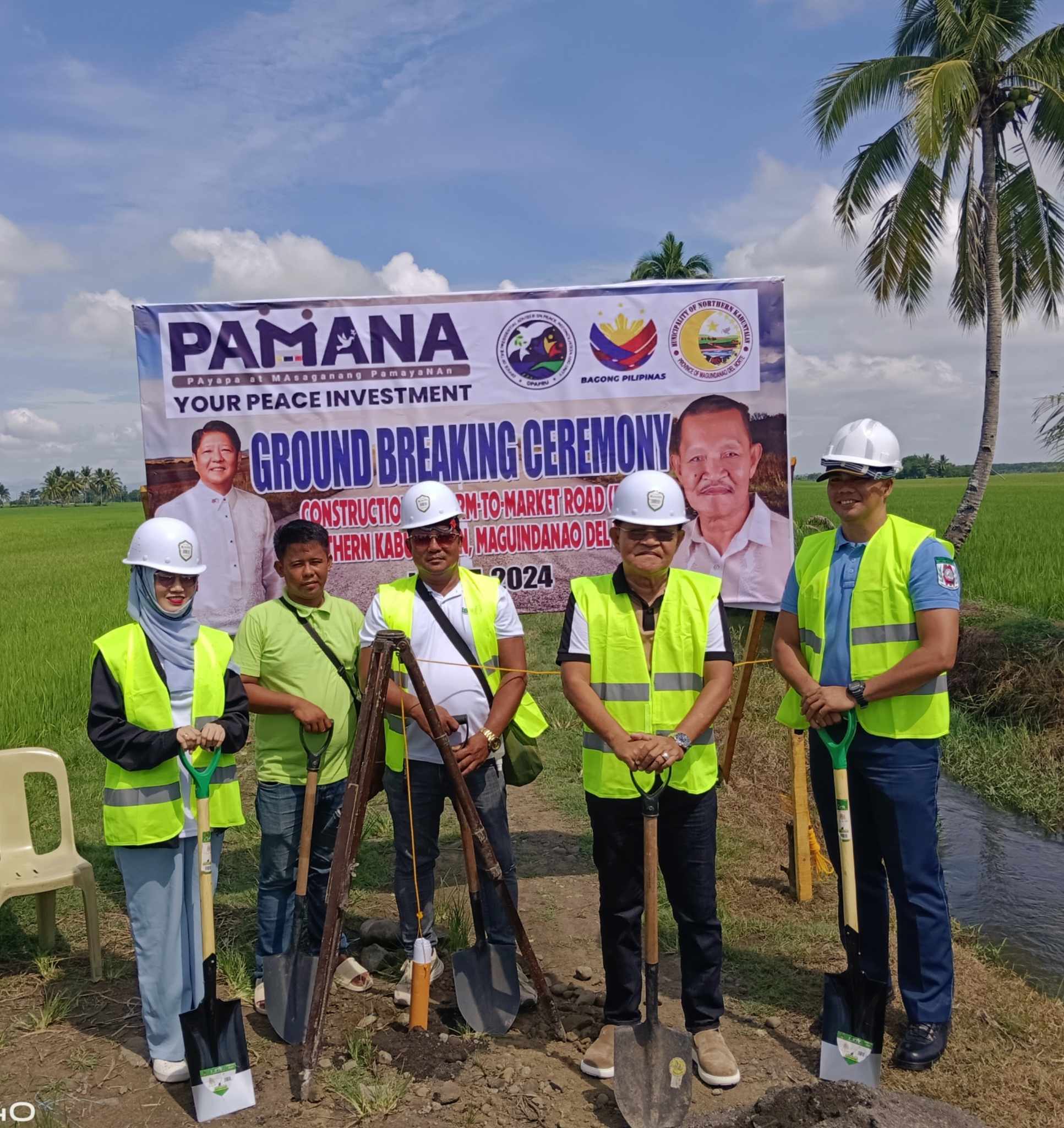 Farm to Market road project ng PAMANA sa pamamagitan ng OPAPRU, pormal ...